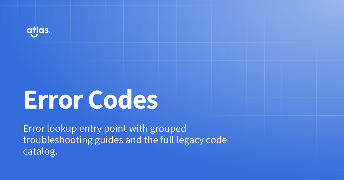 Errors Handling | The Atlas Resources