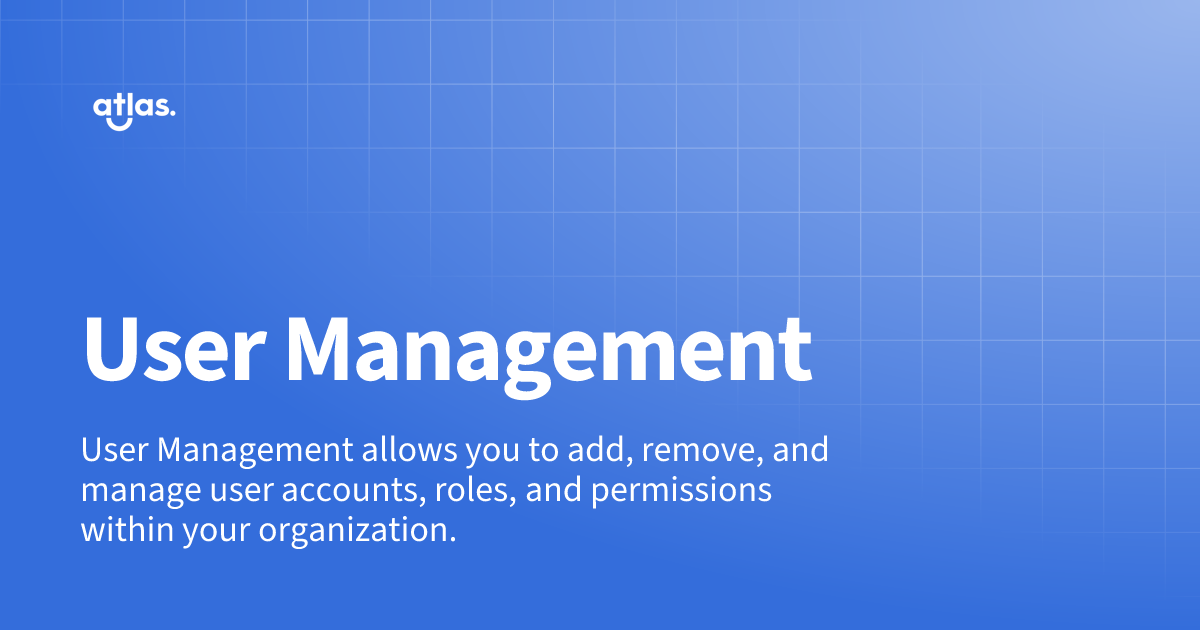 User Management | The Atlas Resources